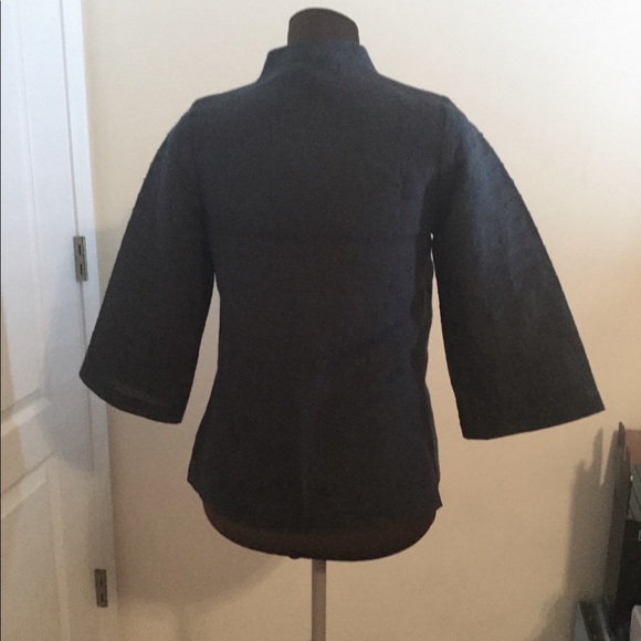 Tops | Dark Blue Embroidered Chinese Style Shirt | Poshmark